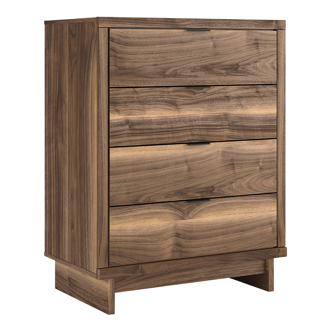 Commode à 4 tiroirs en bois/MDF brun noyer Chirason de Ashley PCB3367 ...