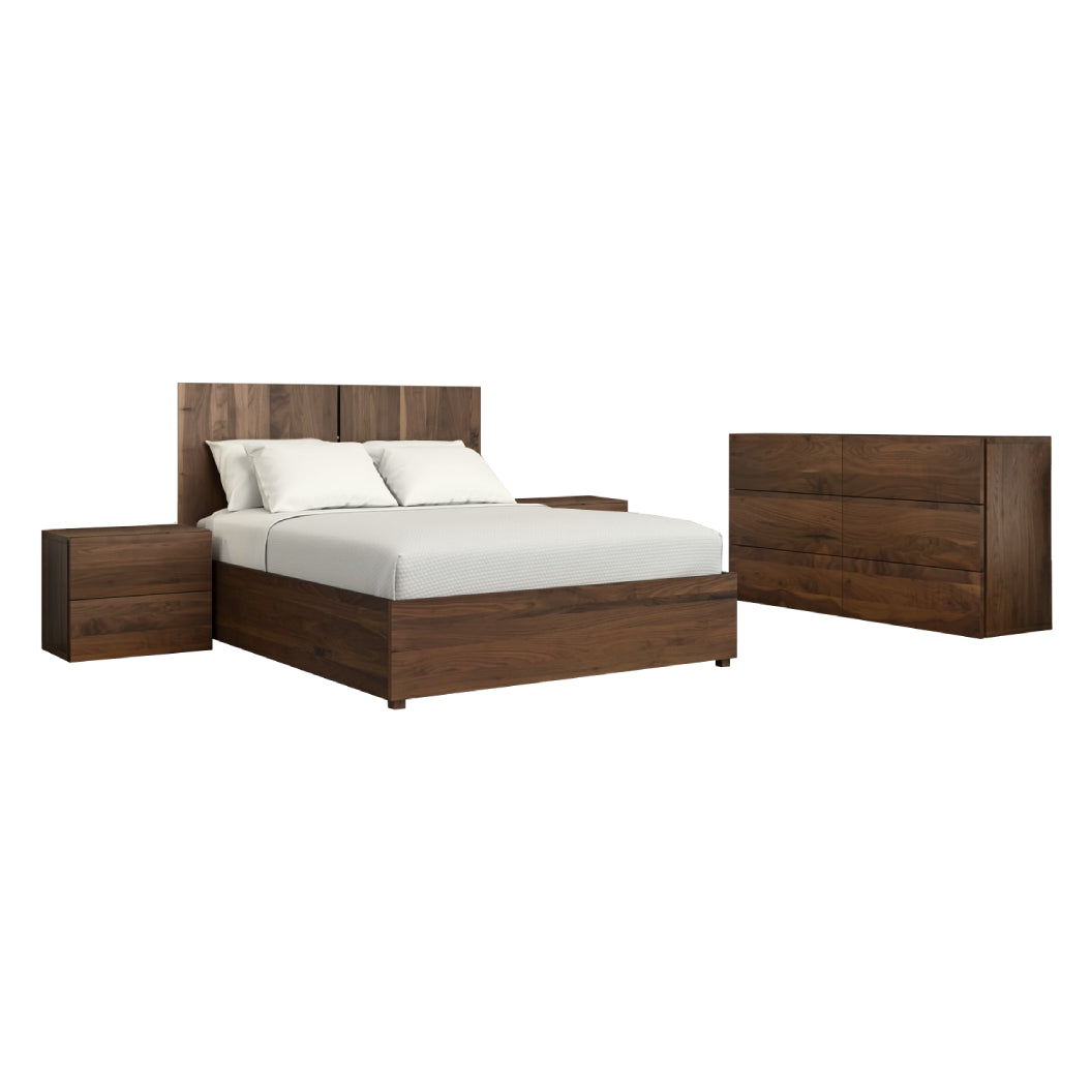 Mobilier de chambre à coucher 4 pièces Grand lit Ora de Verbois | Setlakwe